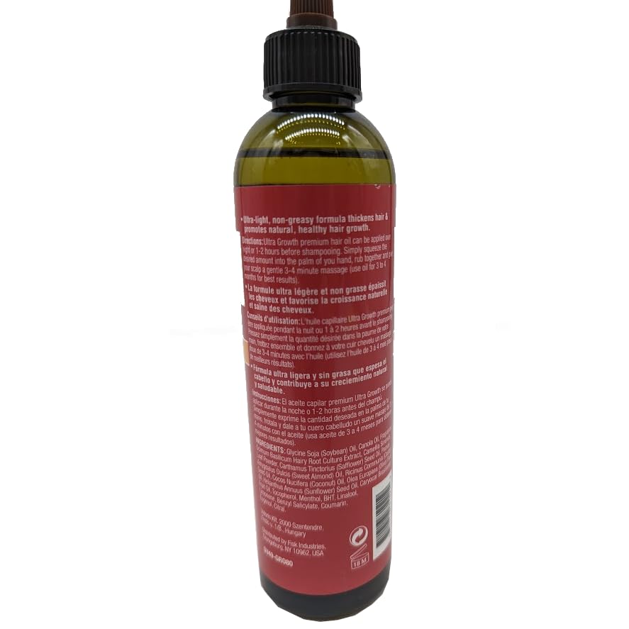 Difeel Ultra Growth Basil & Castor Hair Growth Oil 8 oz.
