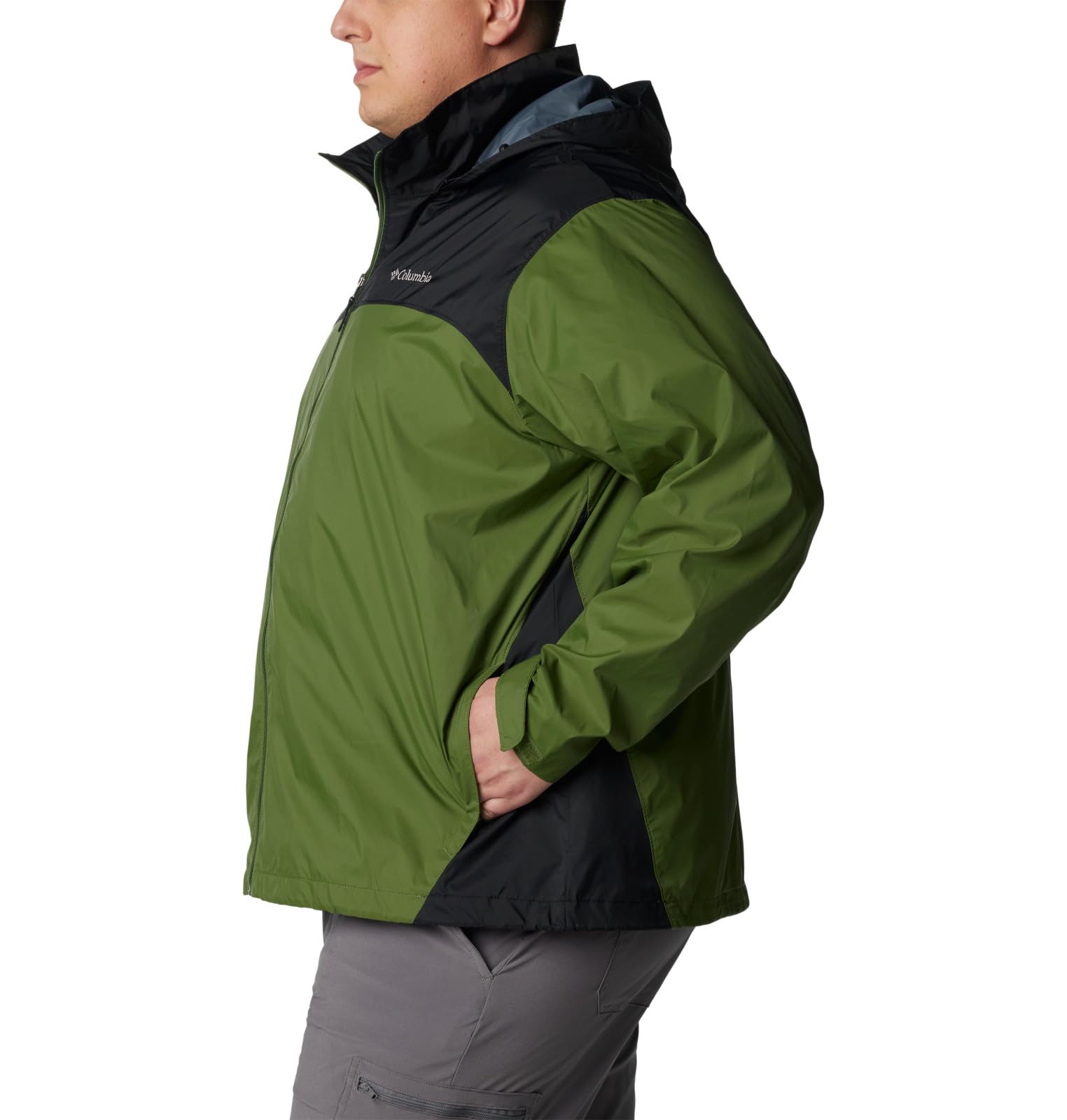 Columbia Men's Glennaker Lake Rain Jacket, Pond/Grill, Large