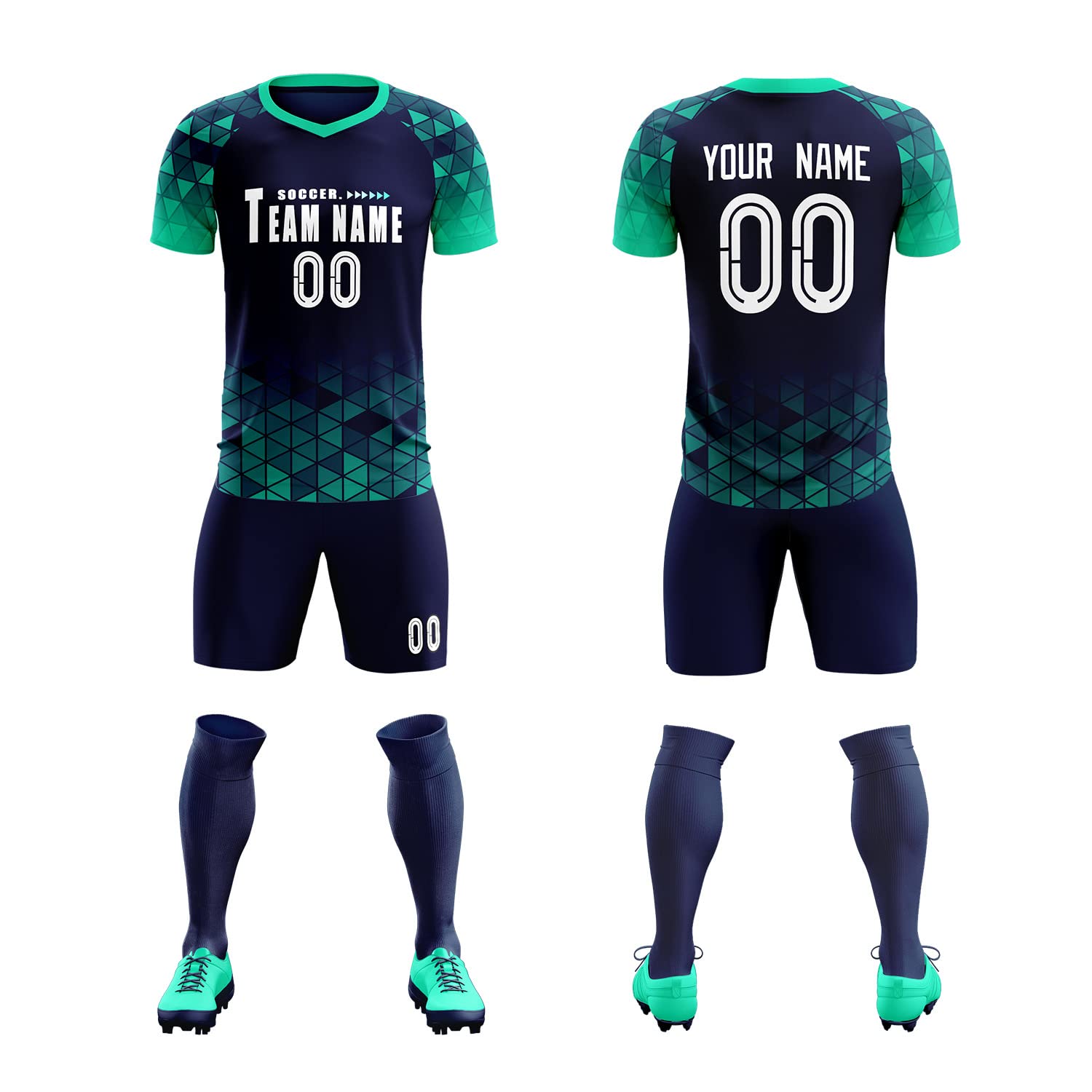 Custom Soccer Jersey Name Number Sports Team Training Uniform Personalized Football Jerseys for Men Women Kids