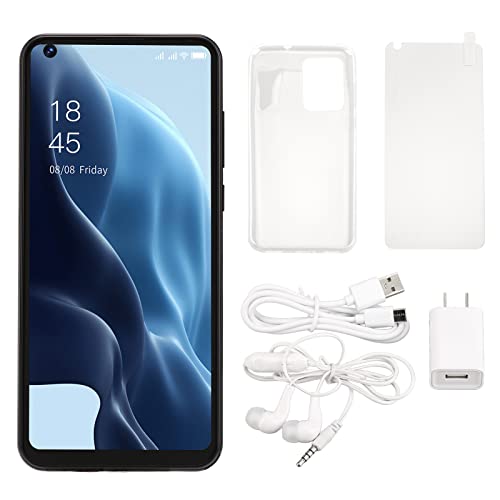 Unlocked Smartphones, 3 Card Slots 3 in 1 Navigation System 4GB RAM 64GB ROM Cellphone Face Unlock for Entertainment (US Plug)