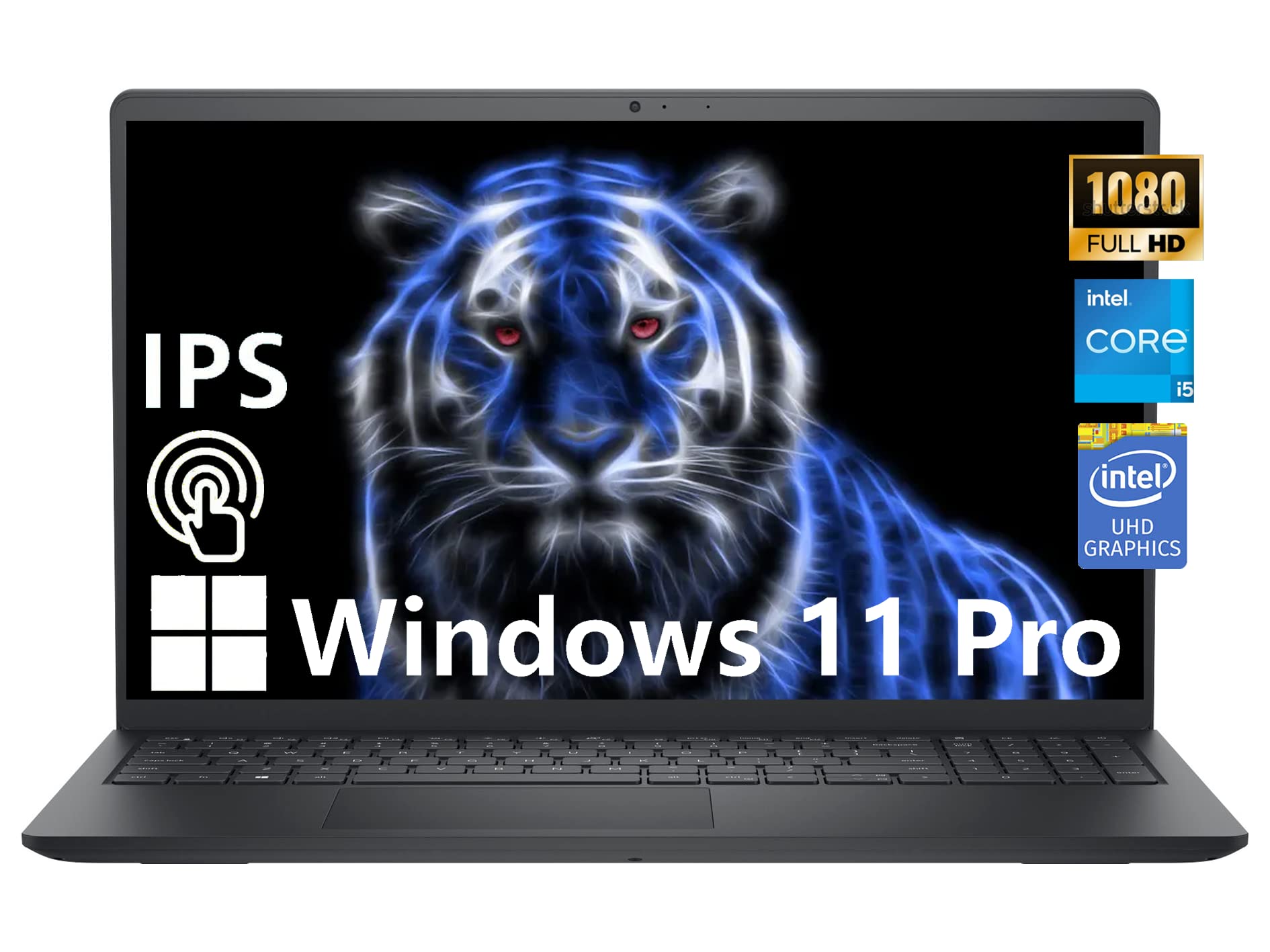Dell [Windows 11 Pro] Inspiron 3511 Business Laptop, 15.6''FHD IPS Touchscreen, 11th Gen Intel Core i5-1135G7, 32GB RAM, 1TB SSD, Numeric Keypad, Full-Size Keyboard, HDMI, Long Battery Life, Black