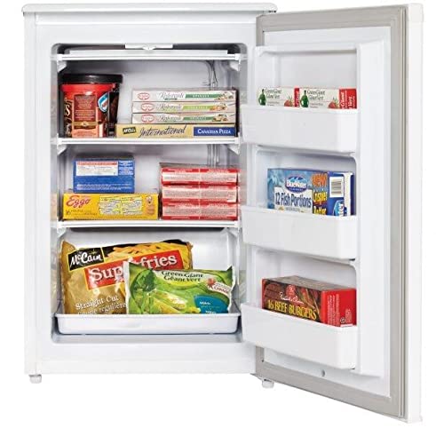 Danby 4.3 Cu. Ft. Upright Freezer, White, Energy Star Compliant, 23-3/8"W x 35-5/8"