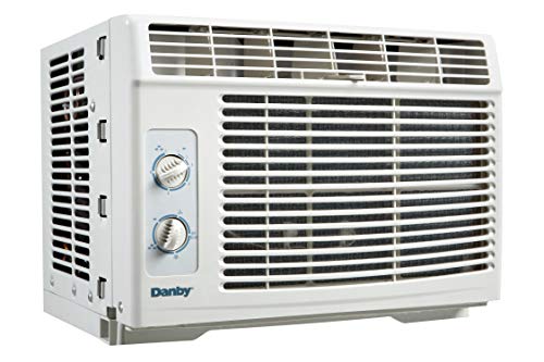 Danby DAC050MB1WDB 5,000 Window Air Conditioner, 2 Cooling and Fan Settings, Easy to Use Mechanical Rotary Controls, Ideal for Rooms Up to 150 Square Feet, 5000 BTU, White