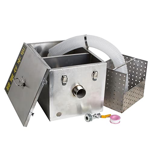 Your Restaurant Kitchen with Our Stainless Steel Grease Trap Interceptor Set - Detachable Design Removable Baffles and Easy Cleaning for Efficient Wastewater Management