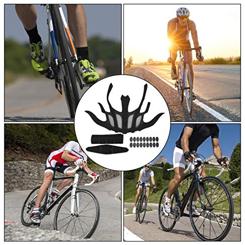 Diydeg Helmet Padding Kit Bike Helmet Pads Kit Bicycle Foam Pads Cycling Motorcycle Helmet for Provides and Stability