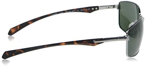 Columbia Men's Trollers Best Rectangular Polarized Sunglasses, Gunmetal/G15 Polarized, 62 mm
