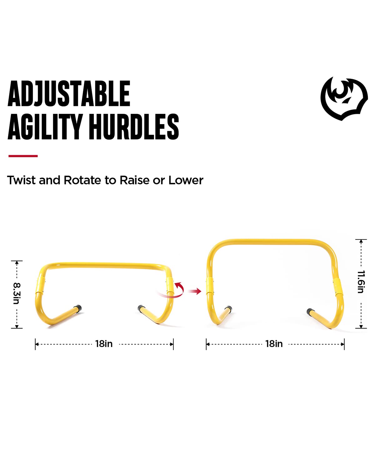 FitBeast Agility Ladder Agility Training Equipment | Includes Agility Ladder, 20 Cones, Resistance Rope, 4 Adjustable Hurdles, 5 Resistance Bands & Jump Rope, Agility Ladder Speed Training Equipment