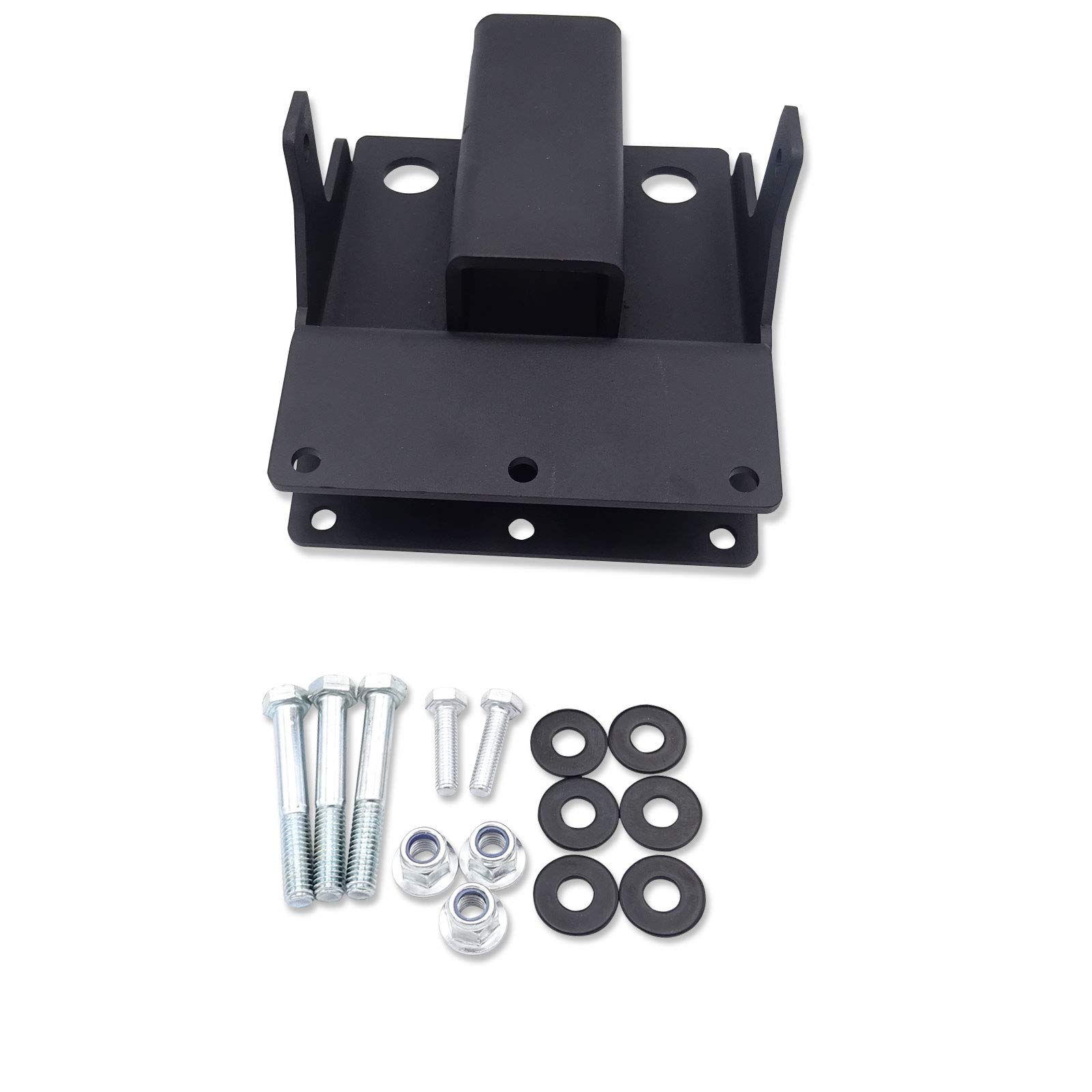 Dasen Rear Reverse 2" Receiver Trailer Tow Hitch Compatible with 2005-2016 Kawasaki Mule 600 610 and 2017-2024 Mule SX
