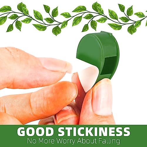 FIFNIM 30PCS Plant Clips for Climbing Plants,Plant Wall Clips for Vines Hanging Plant Tools Wall Fixture Clip Leaf-Shaped Self-Adhesive Plant Fixer,Home Decor