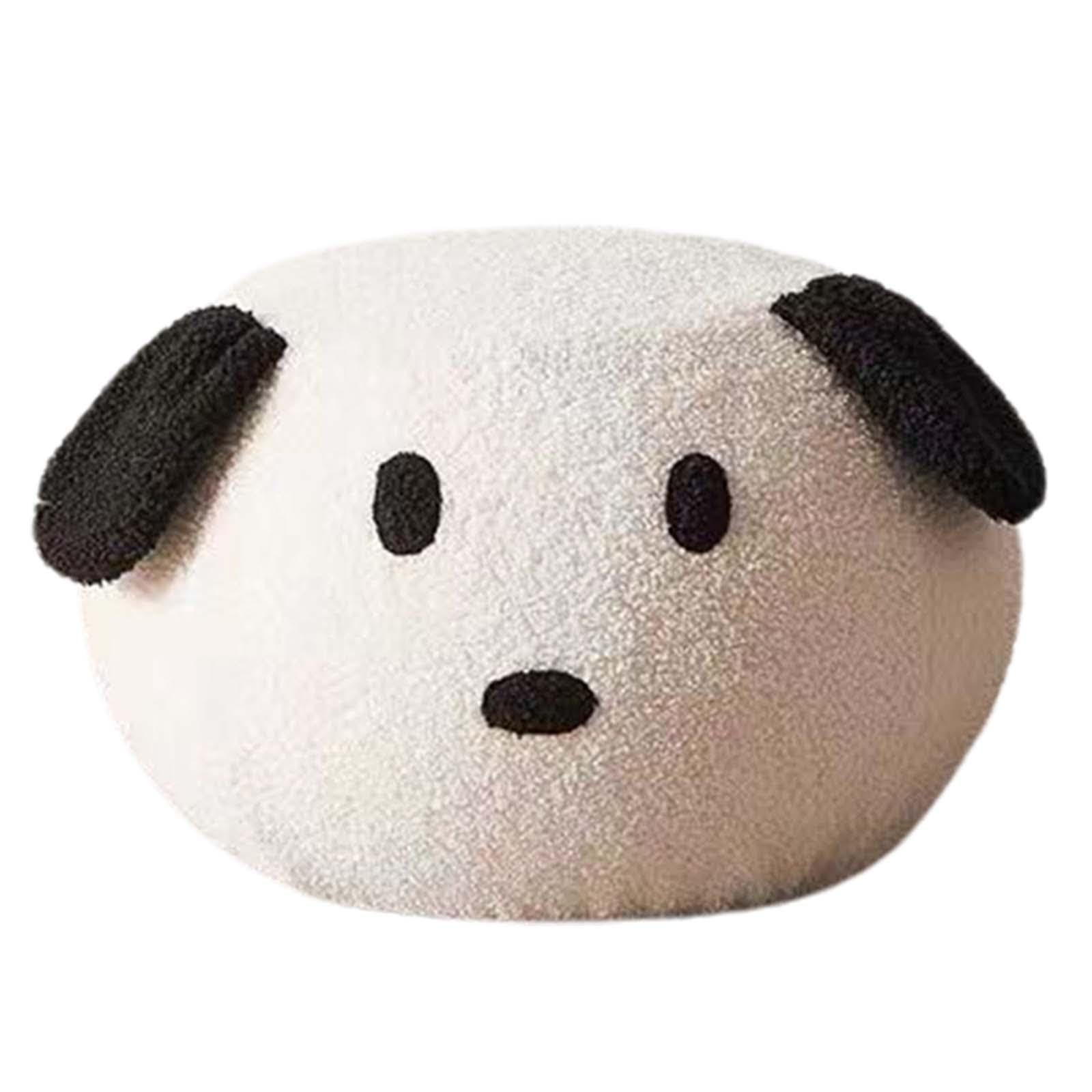 figatia Cute Animal Footstools Footrest Stool Multifunctional Portable Kids Adults Pouffe Footstool Round Ottoman Stool for Office Home Bedroom Gift, White