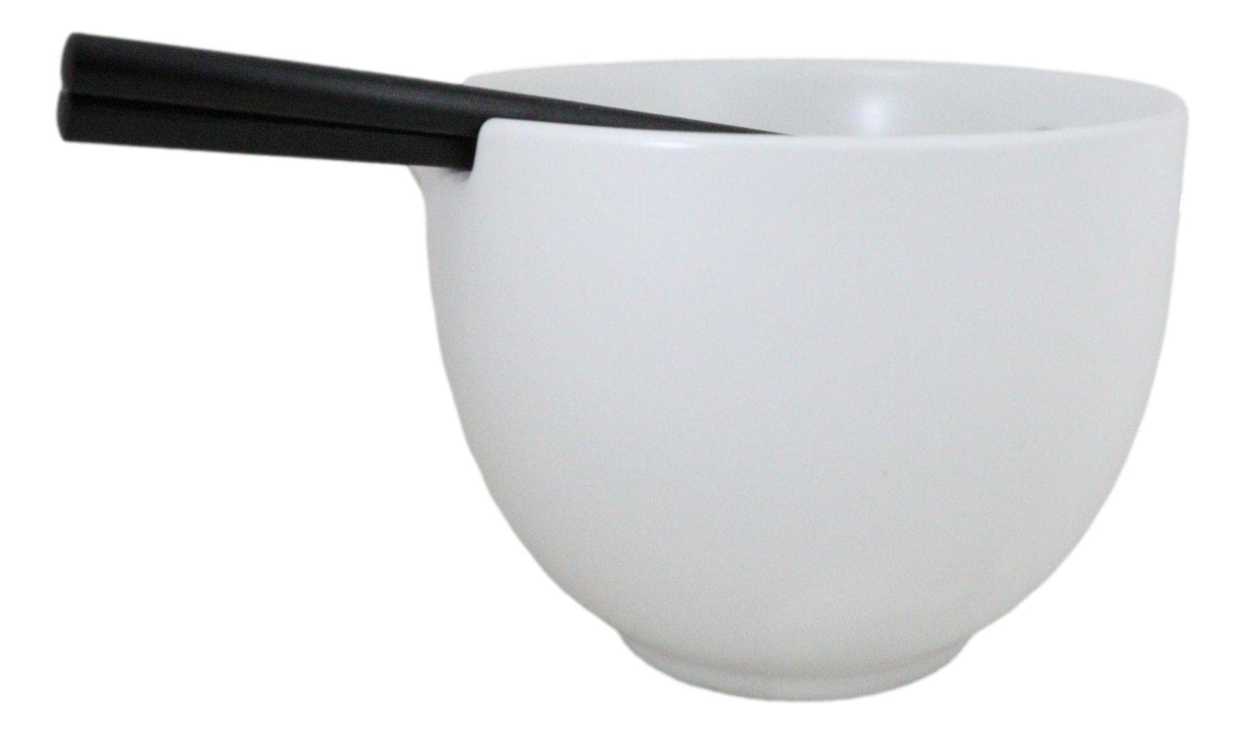 Ebros Gift Whimsical Ceramic Abstract White Giant Panda Pasta Ramen Udong Pho Noodles Soup Bowl and Chopsticks Set Dining Gourmet Meal Pandas Bears Collection Rice Bowls Decor Kitchen