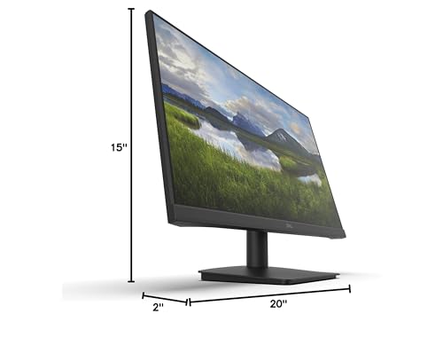 Dell D2421H 24 inch Full HD (1920x1080) Monitor, 60Hz, IPS, 5ms, Three-Sided Narrow Bezel, HDMI, VGA,