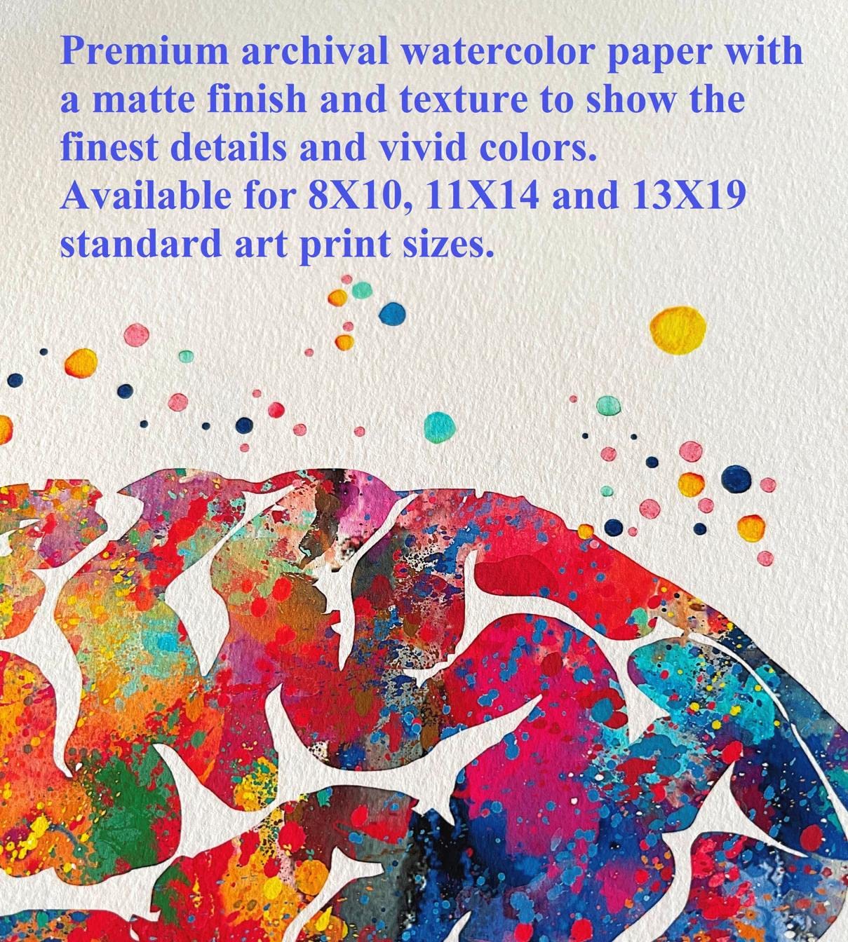 Dignovel Studios 8X10 Unframed Oxytocin Molecule Love Molecule Symbol Chemistry Watercolor Art Print Poster Housewarming Wall Giclee Office Home Decor DN537