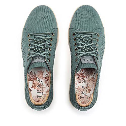 TRAQ by Alegria Womens Magiq Khaki Smart Walking Shoe 7-7.5 M US