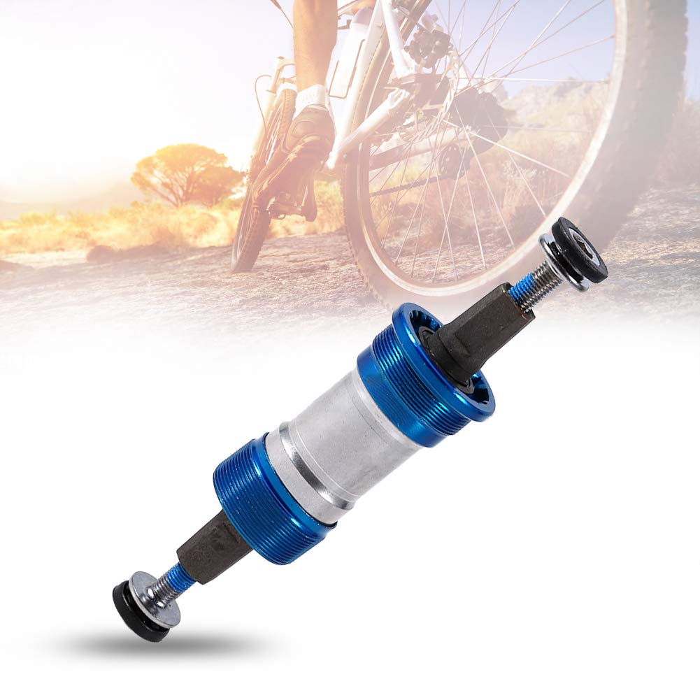 Dilwe Sealed Bottom Bracket Aluminum 68 mm Taper Bottom Bracket with 2 Waterproof Screws for Mountain Bike Repair Replacement Bike Accessory(118mm)
