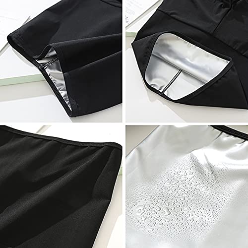 SNKSDGM Wome's Sauna Sweat Pants Shapewear Shorts Leggings Workout Weight Loss Lower Body Shaper Exercise Fitness Sweatsuit