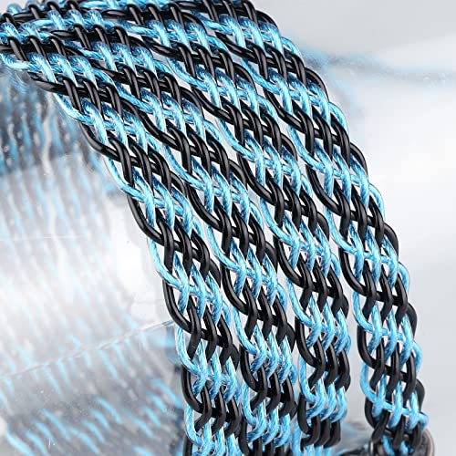 Linsoul Tripowin Danube IEM Cable 8 Core Silver-Plated OCC Braided Earphone Cable with PVC Outer Layer, 28 AWG Litz Structure for TINHIFI T2 MMCX (4.4mm Plug, Danube, MMCX)
