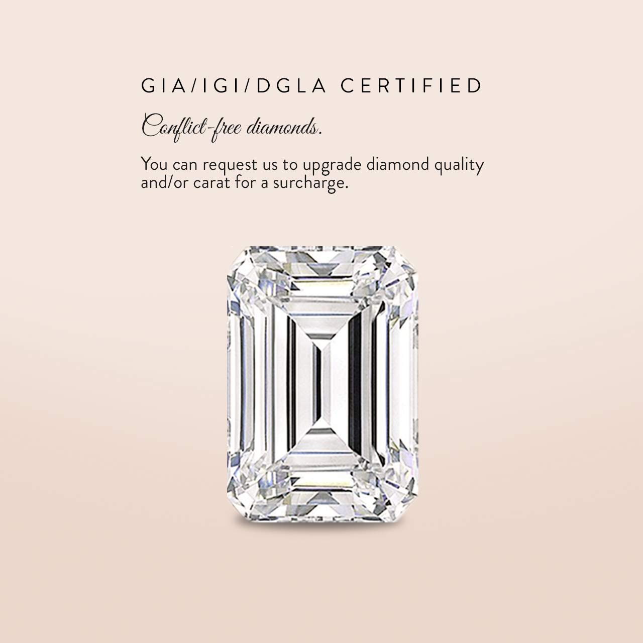 Diamondere Natural and Certified Diamond Cluster Engagement Ring in 14K White Gold | 0.16 Carat Diamond Infinity Knot Ring for Women, US Size 7