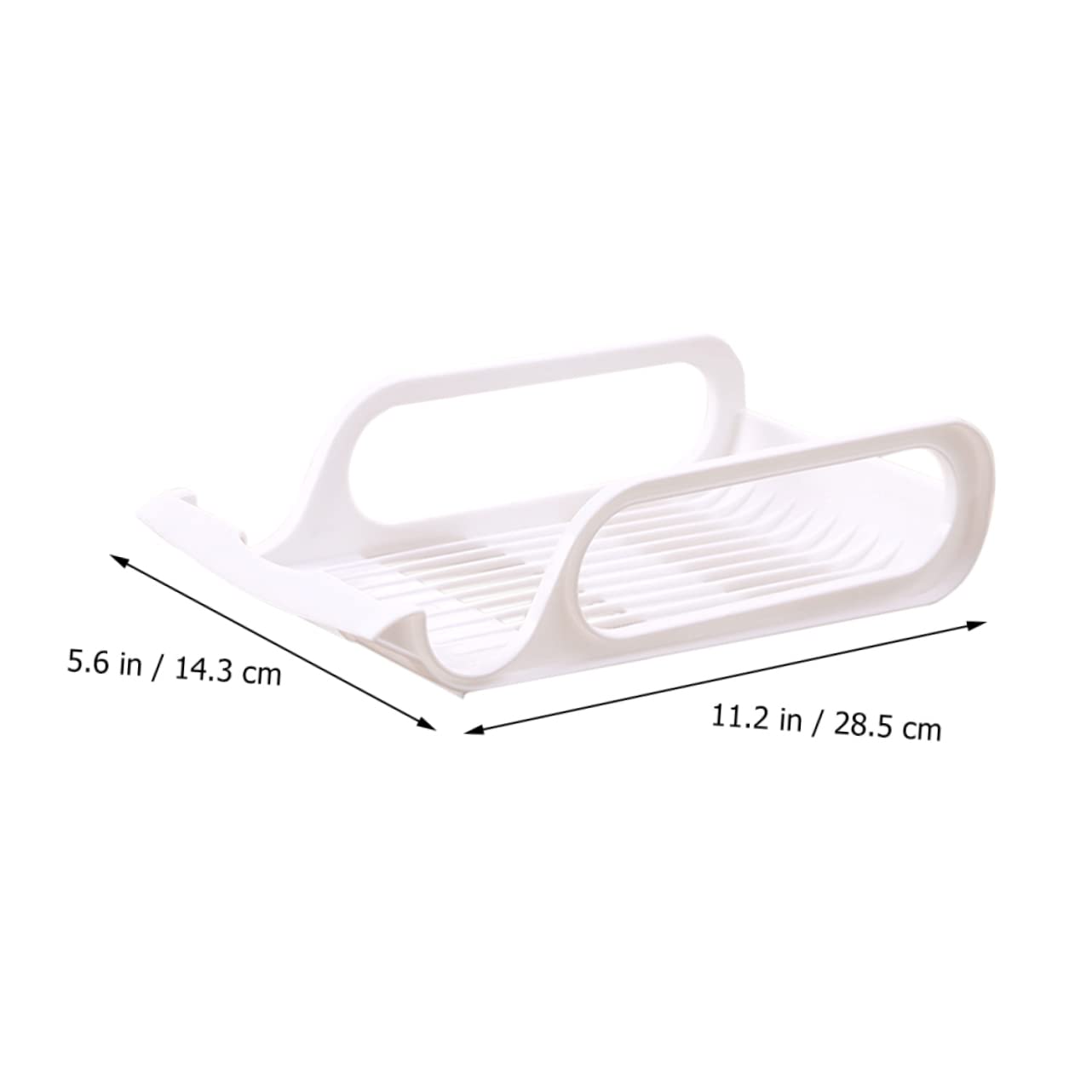 DOITOOL Plastic White Beverage Rack, 20 in L x 10 in W x 6 in H