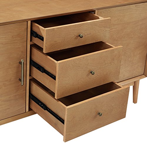 Crosley Furniture Landon Buffet and Large Console, Acorn