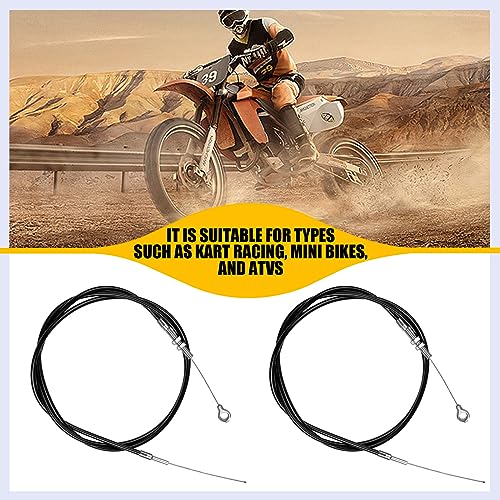 SOFO 71 Inch for Manco Go Kart Parts - Go Kart Throttle Cable GoKart Throttle Cable Kit for Predator 212 cc Engine GX160-200 Go Cart Throttle Cable Kit Go Kart Throttle Cable Kit ASW Kart Accelerator