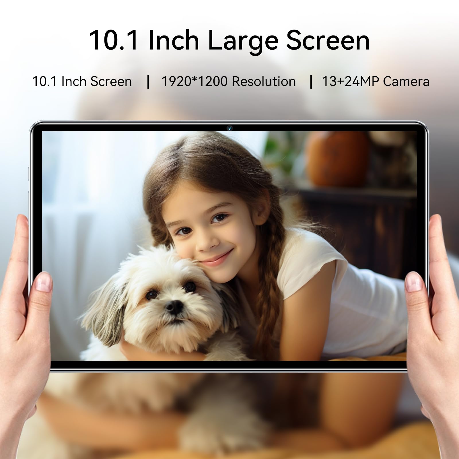 Echoamo Tablet 10 inch 2023 Android Tablets, Android 13 Tablet Octa-Core Processor 256GB Storage Tablet Computer, 8GB RAM, 24MP Camera, Long Battery Life 8000mAh(Gray)