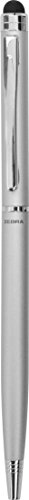 Zebra Pen StylusPen Twist Retractable Ballpoint Pen, Fine Point, 0.7mm, Black Ink, Silver Barrel, 1-Count