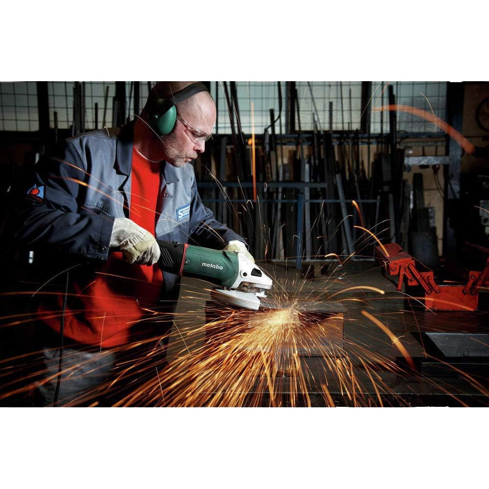 Metabo 9-Inch Angle Grinder, 6,600 RPM, 15 Amp w/Brake, Non-Lock Paddle, Performance Angle Grinders, Electronics, WEPB 24-230 MVT, 606479420, Green