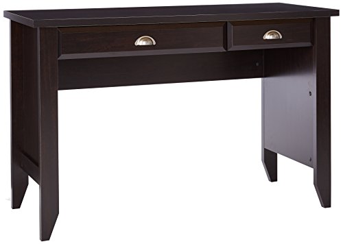 Sauder 5 Shelf Split Bookcase, Jamocha Wood Finish & Shoal Creek Computer Desk, Jamocha Wood Finish