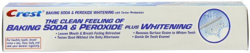Crest Baking Soda And Peroxide Whitening With Tartar Protection Fresh Mint Flavor Toothpaste 8.2 Oz (Pack of 6)