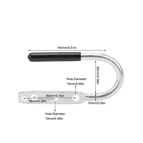 Longzhuo Trailer Coupler Handler Steel Lift Handle Coupling Connector Hand Handle for 2x2in 2x1/2in 2x3in Trailer Coupler