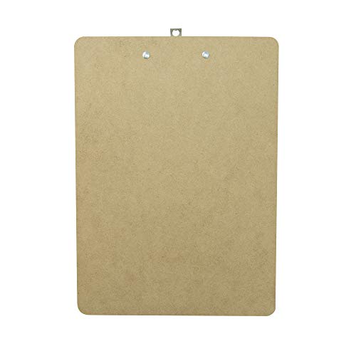 Saunders US-Works 05512 Recycled Hardboard Clipboard -Â Brown, Letter Size Writing Board with Low Profile Clip