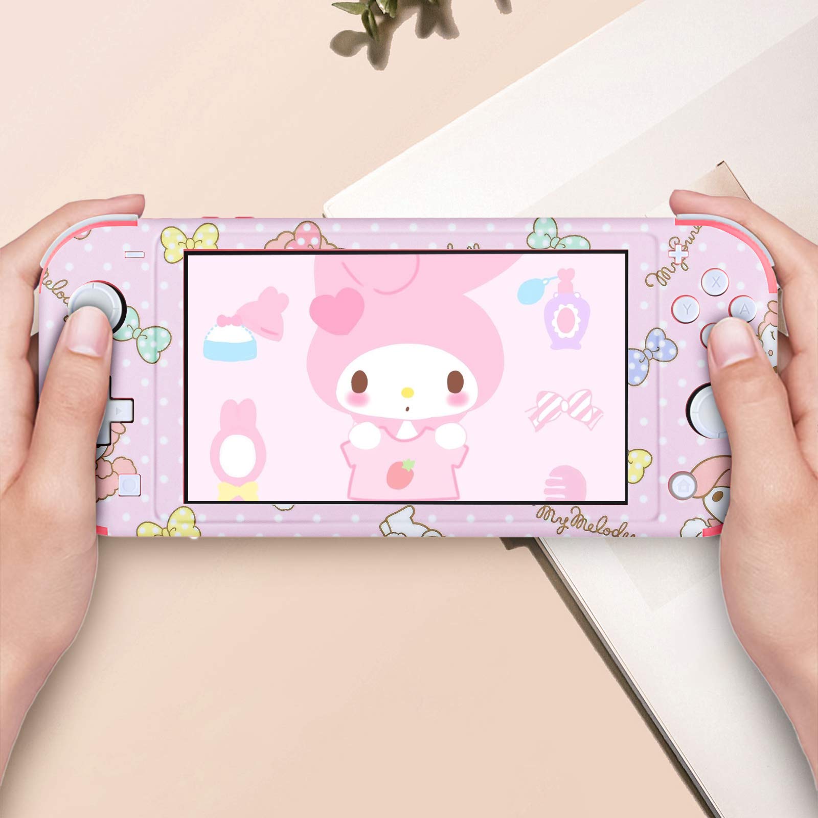 DLseego Switch Lite Skin Cute Animals Pattern Full Wrap Skin Protective Film Sticker Design for Switch Lite-Melody