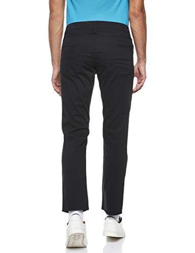 U.S. Polo Assn. Men's Slim Straight 5 Pocket Stretch Twill Jean, Black, 36Wx30L