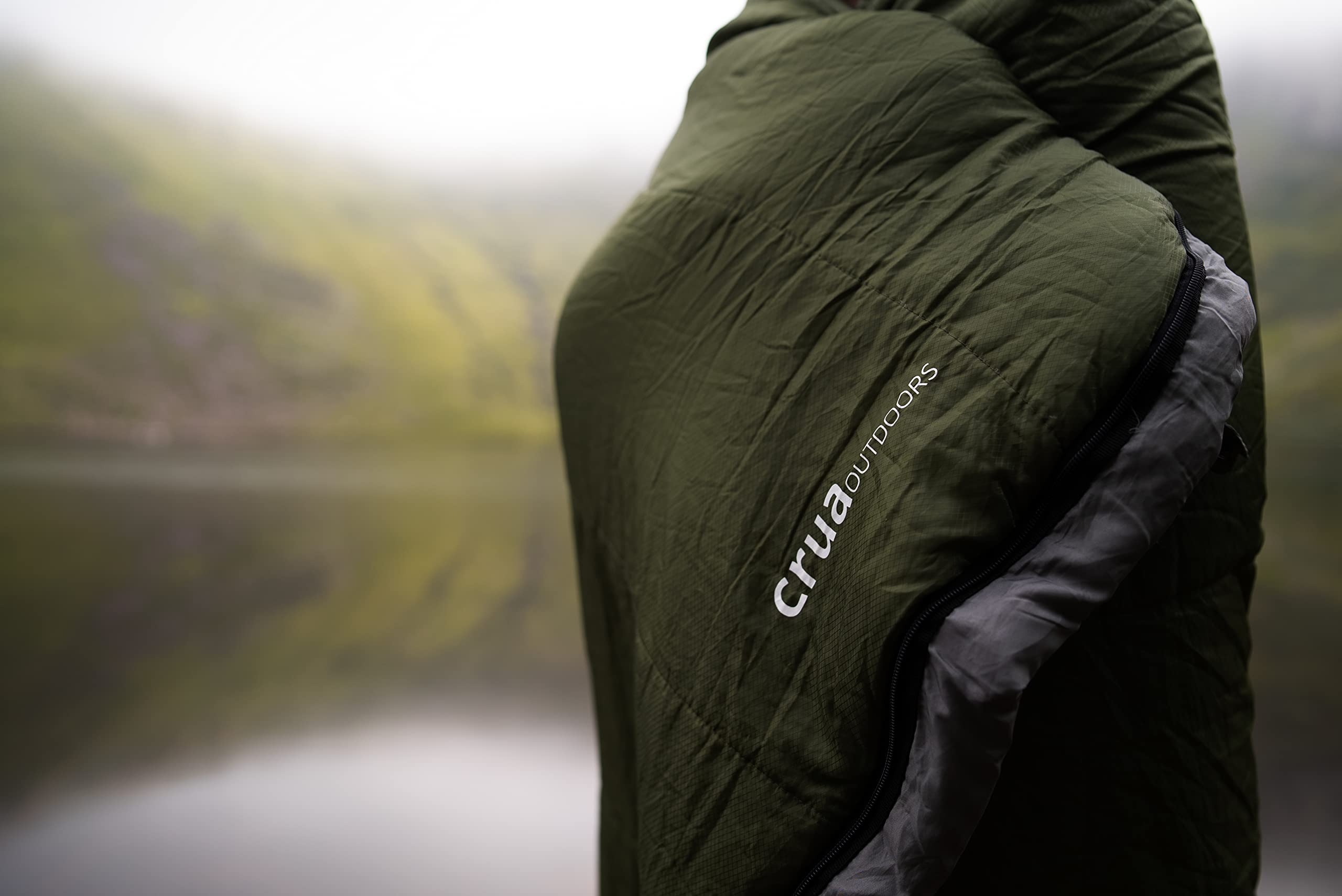 Crua Camping Sleeping Bag - Rating of 23°F (-5°C) for Hiking, Backpacking, Cold & Warm Weather