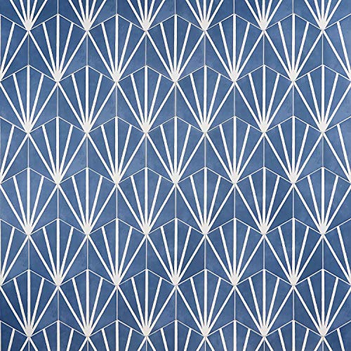 Eclipse Ray Blue 8" Hexagon Porcelain Matte Floor and Wall Tile (16 Pieces 6.03 Sq. Ft. / Box)