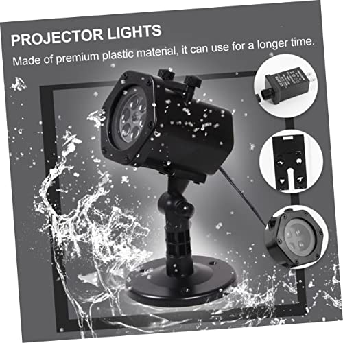 NOLITOY Christmas Window Projector Outdoor Christmas Projector Snowflake Projector Lights Projection Light Animation Projection Lamp Portable Christmas utenciles Plastic 1 Set