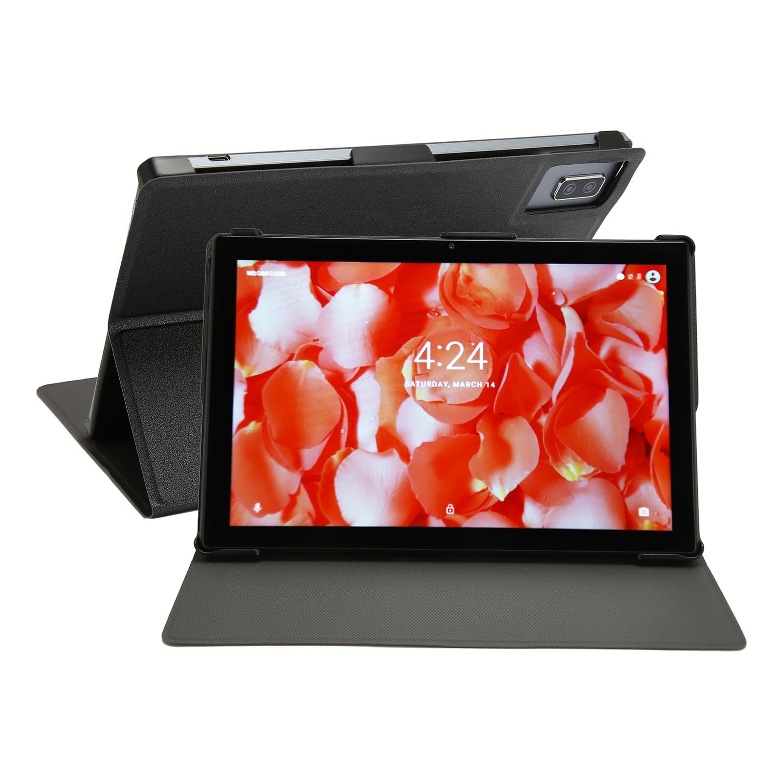 DAUZ Business Tablet, Office Tablet 4G LTE 5G WiFi 10.1 Inch FHD Octa Core CPU 6GB 128GB Memory with Gaming Case (US Plug)