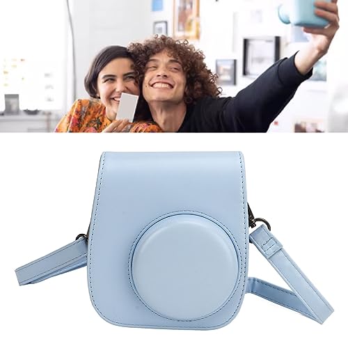 DAUZ Camera Case, SkinFriendly AntiScratch Adjustable Camera Bag with Stickers for Mini 12 (Blue)