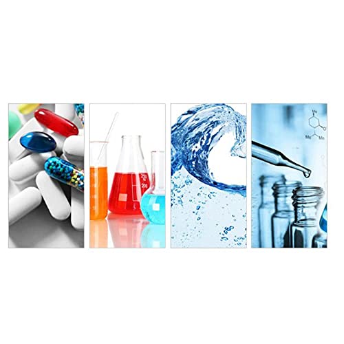 Othmro 10pcs Plastic Lab Chemical Reagent Bottles, 250ml/8.5 oz Small Mouth Liquid/Solid Square Sample Storage Container Sealing Bottles with Cap White