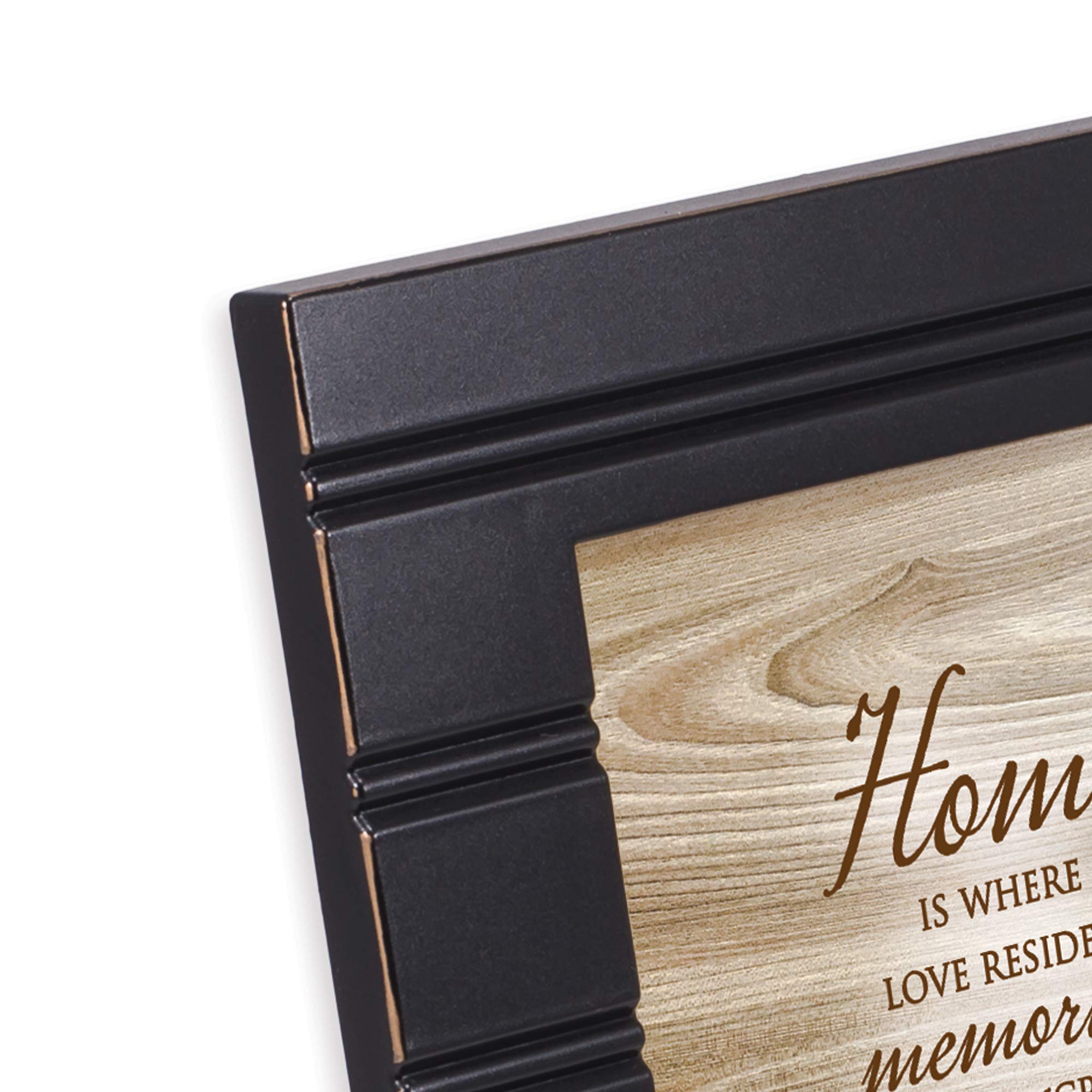 Cottage Garden Home Is Where Love Resides Black Beaded Board 5 x 7 Table Top and Wall Photo Frame
