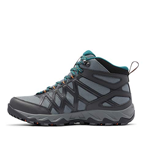 Columbia Women's High Rise Hiking Shoe, Ti Grey Steel Deep Wave, 9