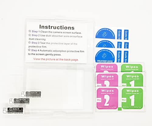 Screen Protector Glass Designed for Fujifilm X-A5 X-A3 X-A10 Camera, WH1916 9H Tempered Glass Anti-Bubble Anti-scratch Ultra-Clear [3-Pack]