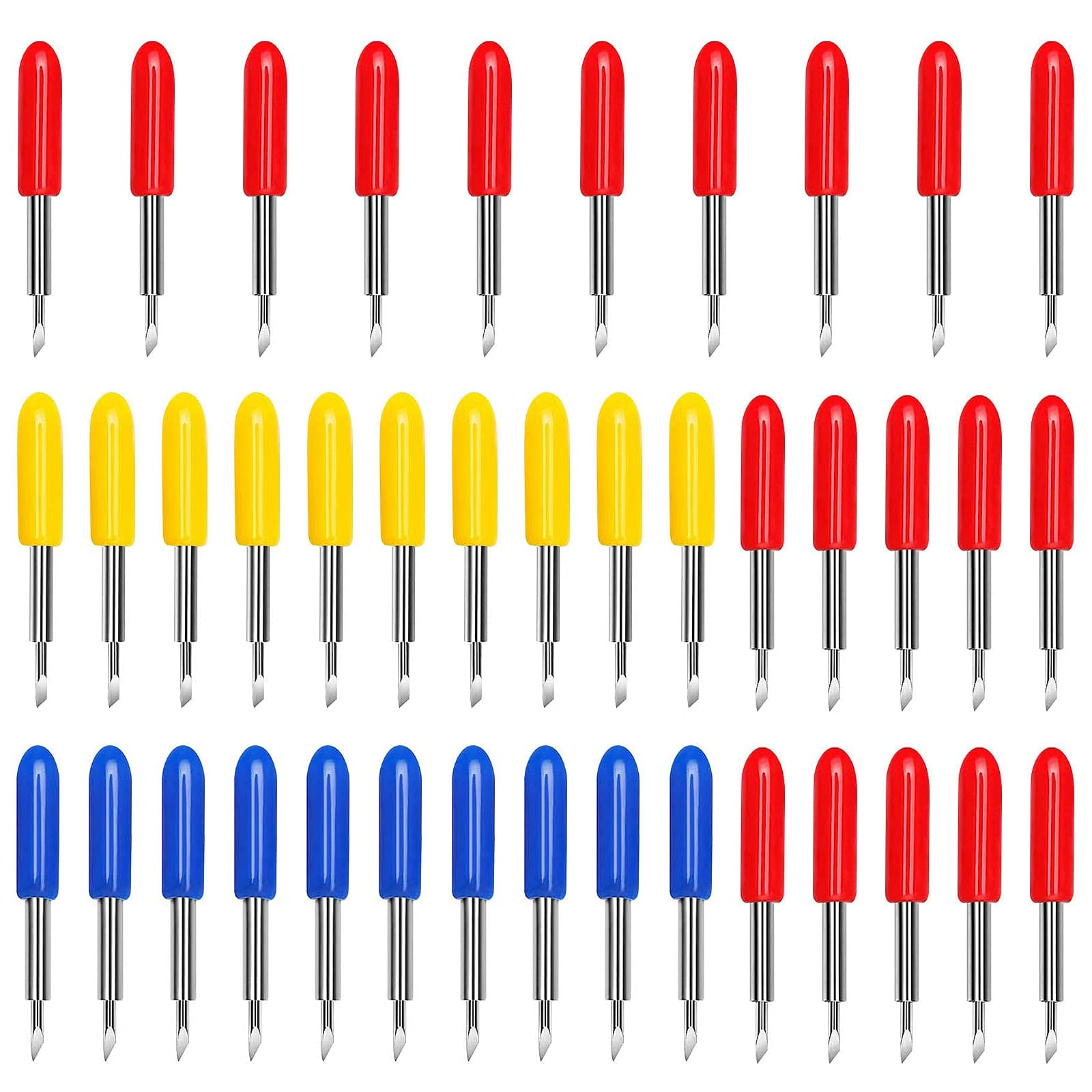 Dreamtop 40 Pcs Vinyl Cutter Blades 30/45/60 Degree Roland Blades Plotter Blades Cutting Blades Replacement Blades for Cricut Explore Air/Air 2