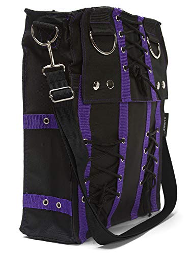 Purple Corset Bag Purse Vamp Rockabilly Punk Deathrock Anime Cosplay