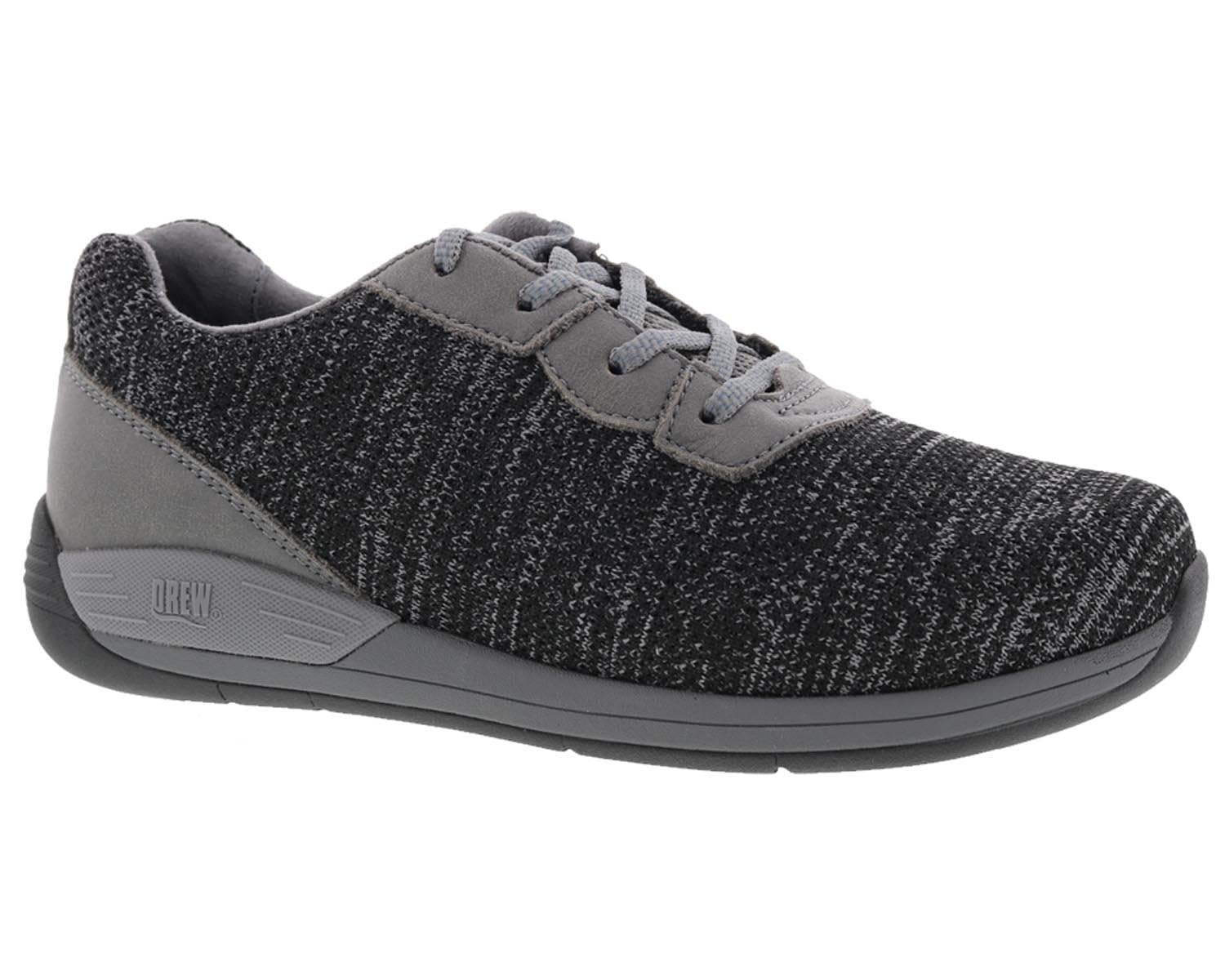 Drew Terrain Womens Lace Up Comfort Shoe, Black Knit,8 Medium (B)