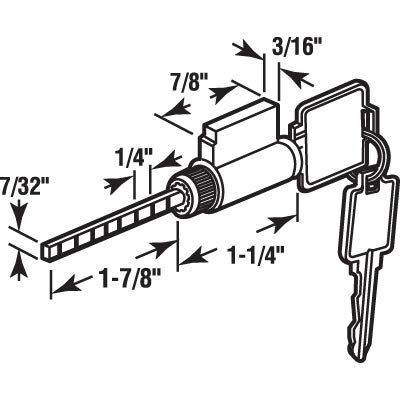 CRL Cylinder Lock with Compatible Keyway for Weiser Kwikset and Weslock - E2000