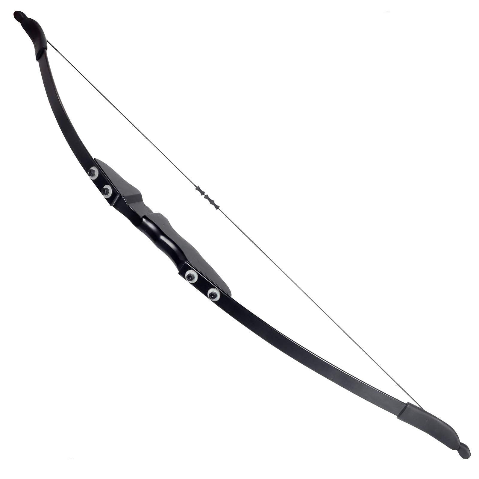 FENJANER Archery Takedown Recurve Bow and Arrow Set Long Bow and Arrow Kit for Hunting Outdoor Shooting Training 40 LB (Black2)