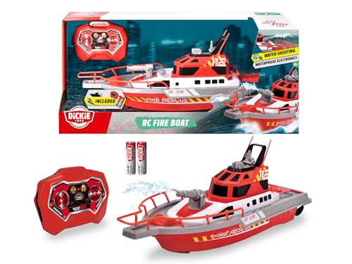 DICKIE TOYS - 15" RC Rescue Boat with Working Water Pump