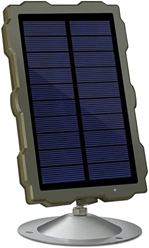 HAPIMP Trail Camera Solar Panel, IP56 Waterproof Outdoor Solar Charger Compatible with All 6V Trail Cameras Solar Power